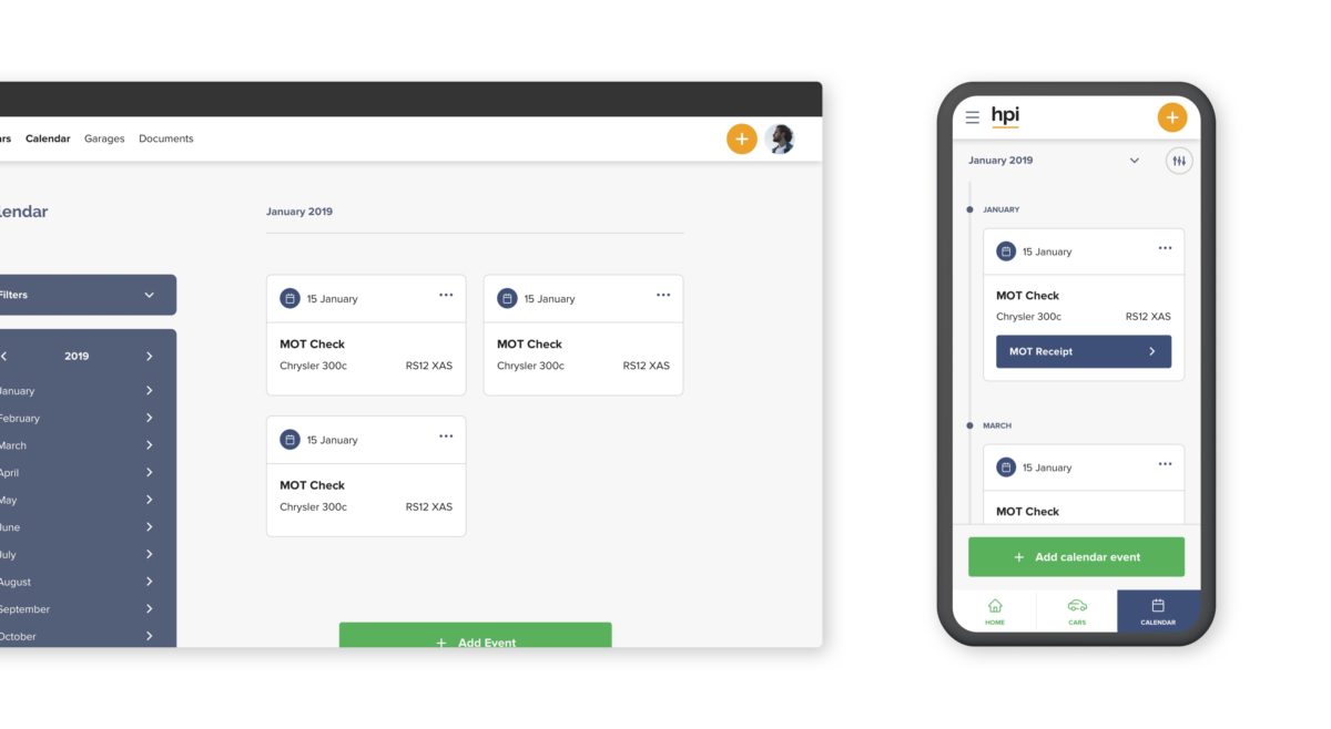 Automotive UX and UI design - Cap HPI - Lighthouse London