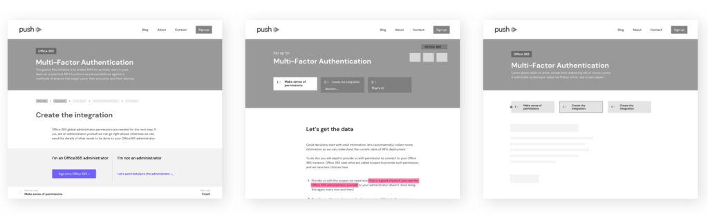 Push Security - Cyber Security SaaS tool UX - Lighthouse London